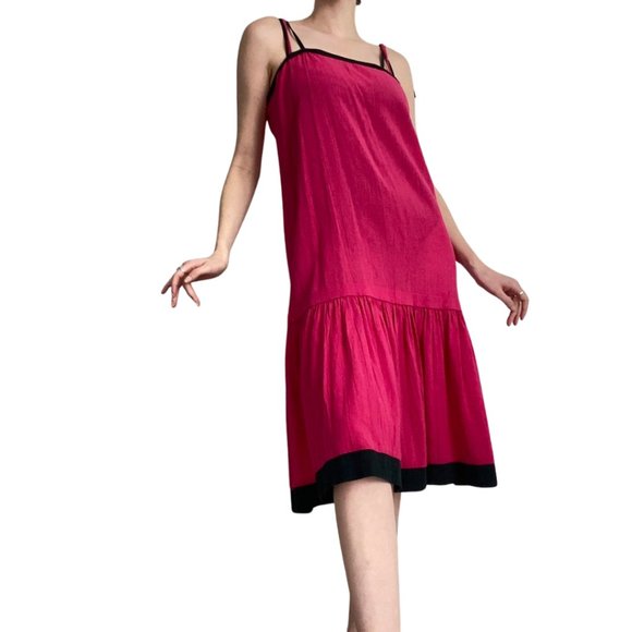 RODIER | Dresses | Vintage Rodier Paris 97s Fuchsiahot Pink And Black ...